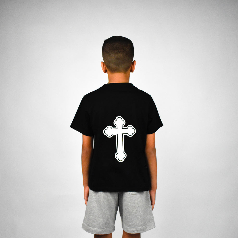 Cross Shirt for Kids (Black) – TheChristianMission